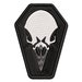 Raven Skull Coffin Goth Macabre Multi-color Embroidered - Etsy