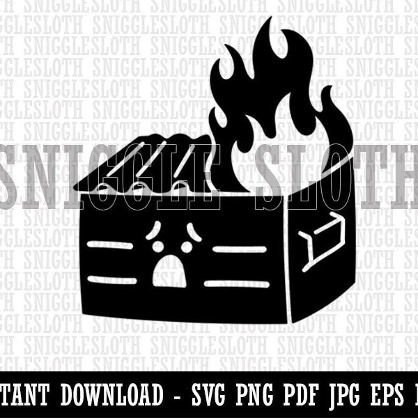 Dumpster Fire Svg - Etsy