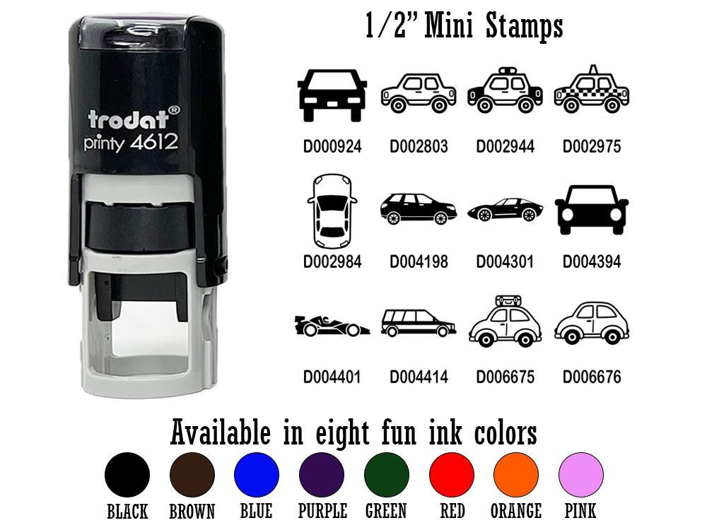 Cars 1/2 Self-inking Rubber Stamp Ink Stamper - Etsy UK