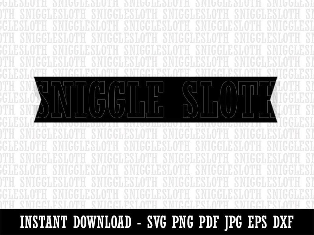 Bold Banner Solid Clipart Instant Digital Download SVG EPS PNG - Etsy ...