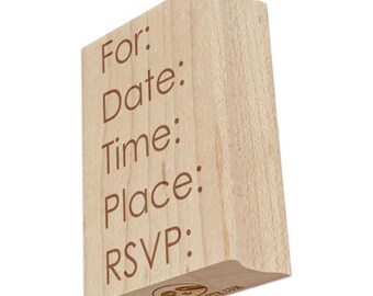 Rsvp Rubber Stamp | Etsy