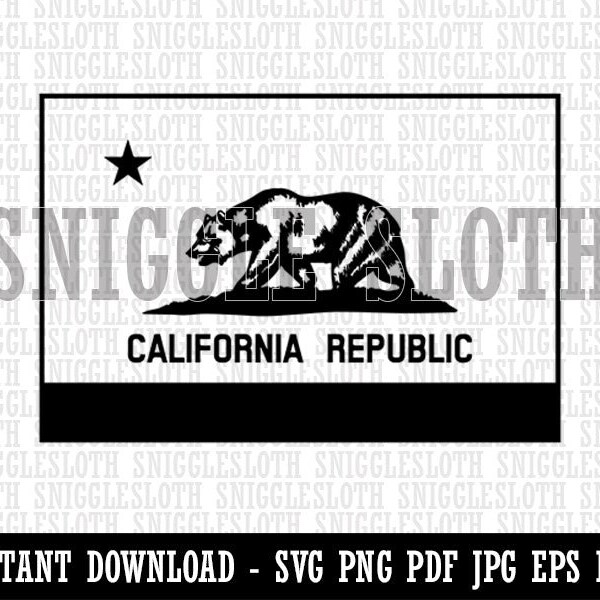 California Flag Svg - Etsy