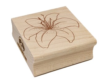 Lily Rubber Stamp | Etsy