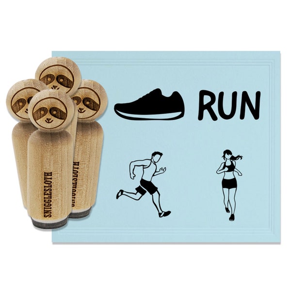 Running Stamp - Etsy