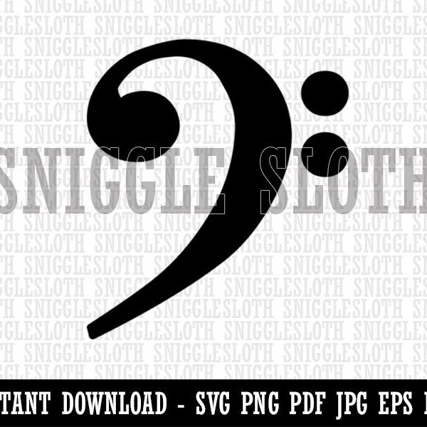 Bass Clef Svg - Etsy