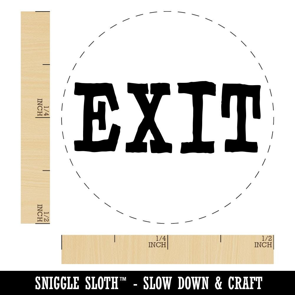 Exit Fun Text Rubber Stamp for Stamping Crafting Planners | Etsy