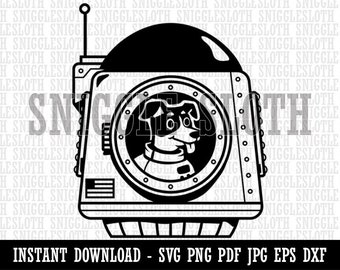 Space Dog Clipart - Etsy