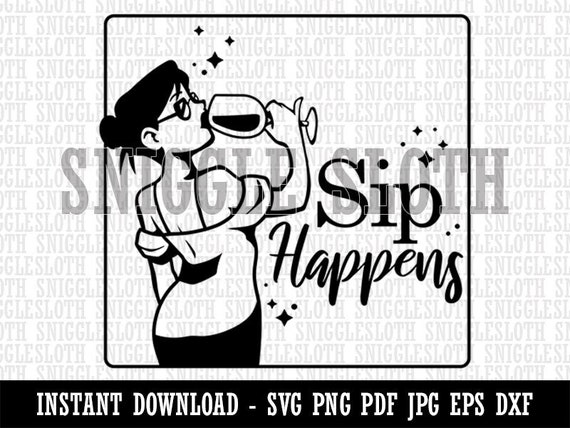 Sip Clipart Black And White