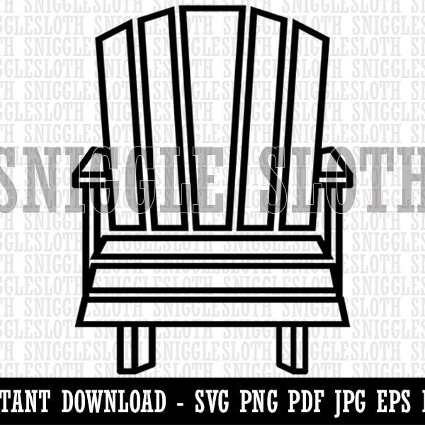 Adirondack Chair Dxf - Etsy