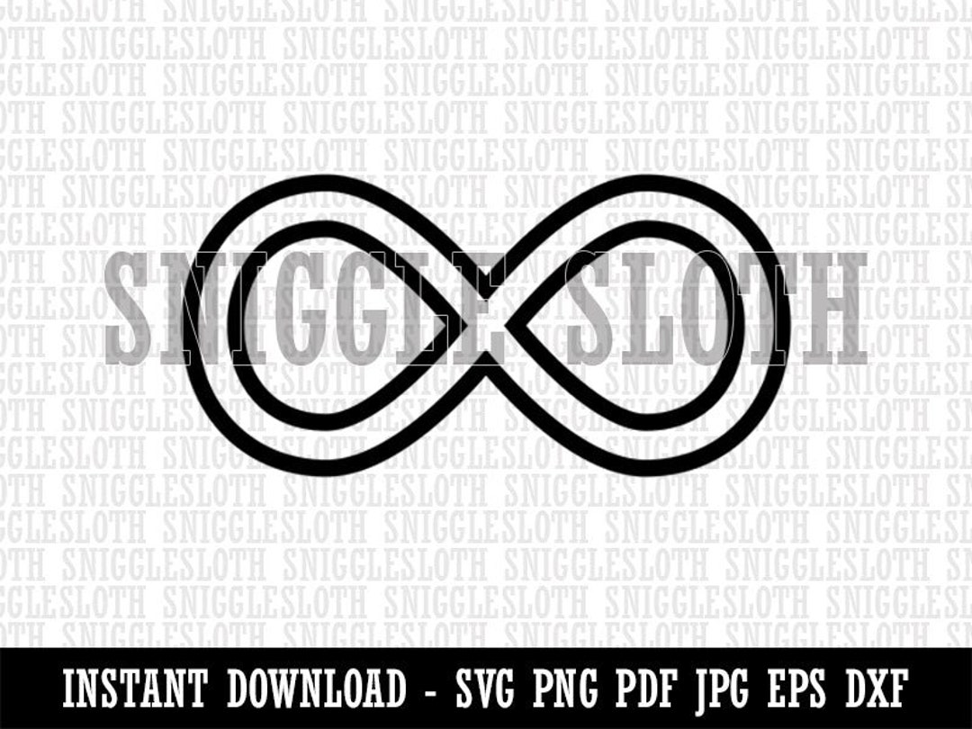 Infinity Symbol Outline Clipart Instant Digital Download SVG EPS PNG ...