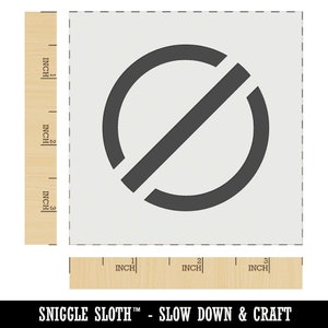 No Do Not Circle Solid Wall Cookie DIY Craft Reusable Stencil | Etsy