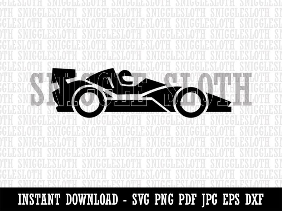 Racing Car Racecar Vehicle Automobile Clipart Instant Digital Download ...