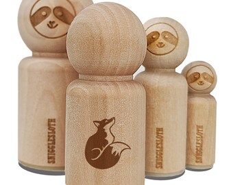 Fox Rubber Stamp - Etsy
