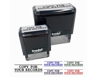 Copy for Your Records Stamp - Etsy