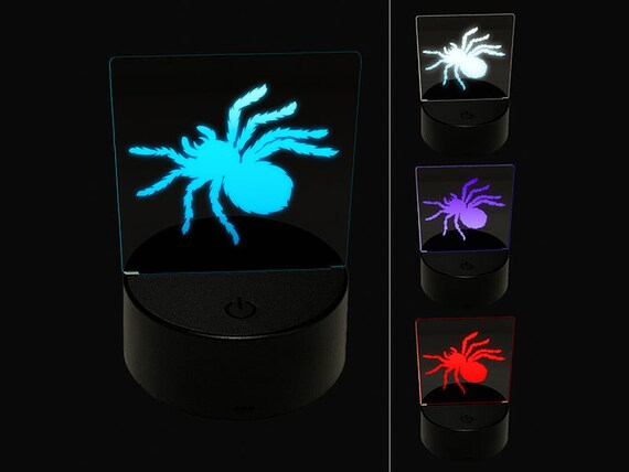 Tarantula Spider Solid 3D Illusion LED Night Light Sign - Etsy