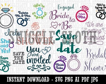 Wedding Ring Set Svg - Etsy