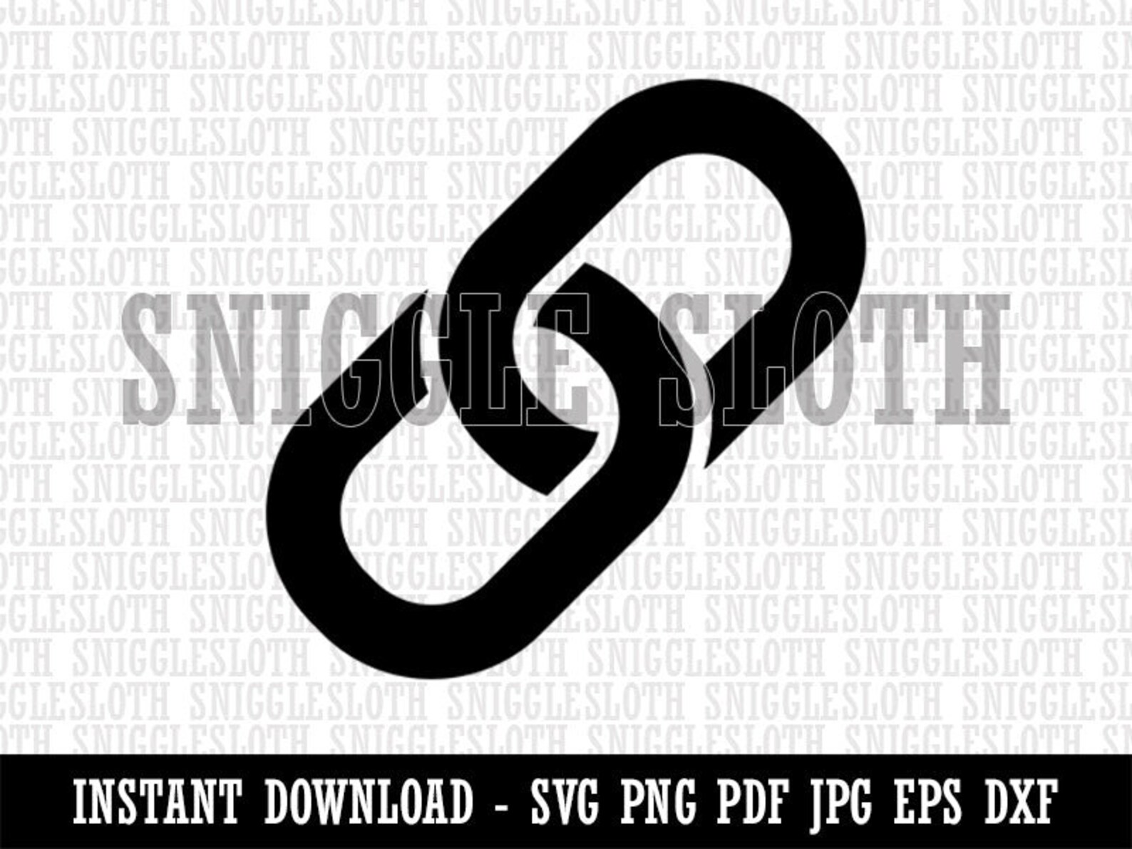 Chain Link Icon Clipart Instant Digital Download SVG EPS PNG - Etsy