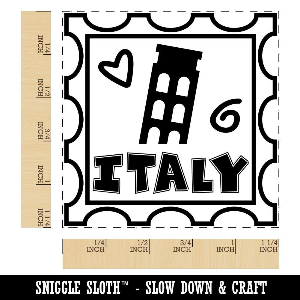 Italy Passport Travel Square Rubber Stamp for Stamping - Etsy