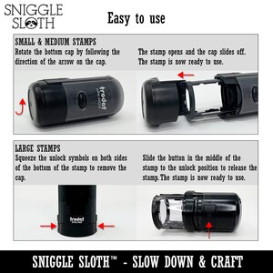 Bullseye Target Self-inking Rubber Stamp for Stamping Crafting Planners ...