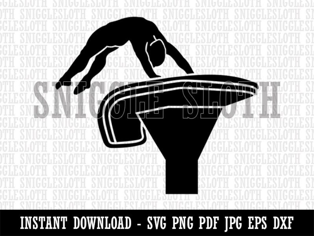 Gymnastics Clipart Silhouette Vault