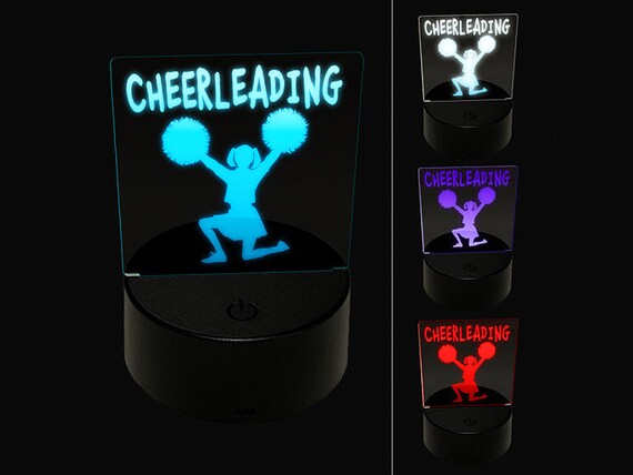 Cheerleading Cheerleader Fun Text 3D Illusion LED Night Light - Etsy