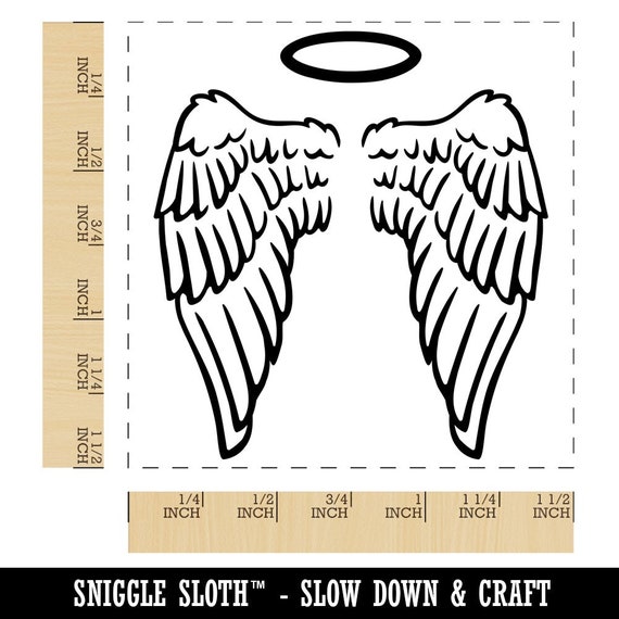 Angel Wings Rubber Stamps