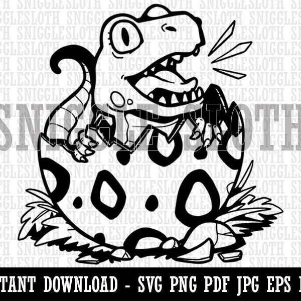 Hatching Dinosaur Baby Svg - Etsy