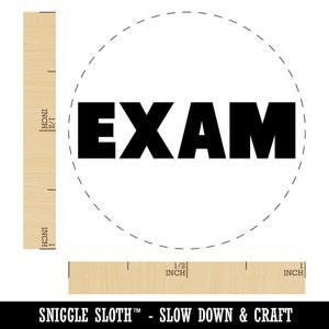 Exam Bold Text Test Teacher School Rubber Stamp for Stamping Crafting ...