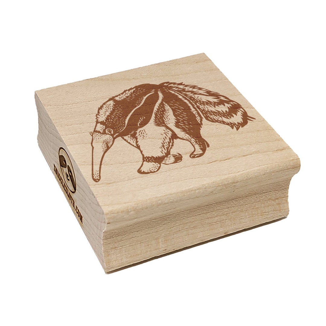 Giant Anteater Square Rubber Stamp for Stamping Crafting - Etsy
