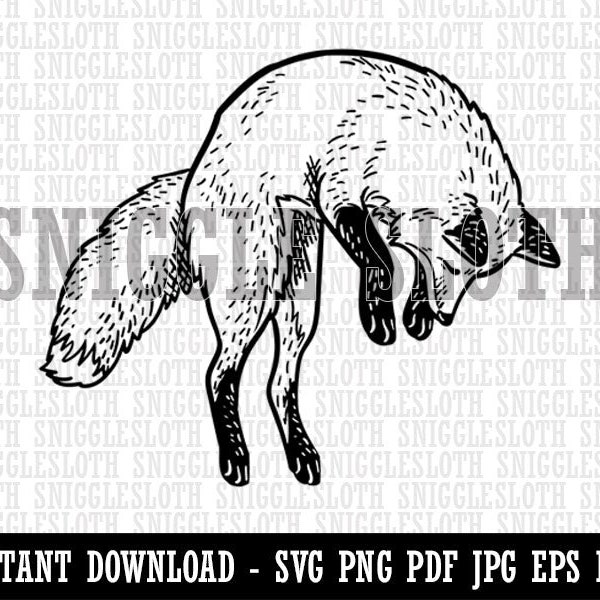 Leaping Fox - Etsy