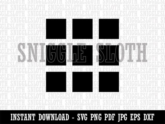 Squares Grid Clipart Instant Digital Download SVG EPS PNG Pdf | Etsy