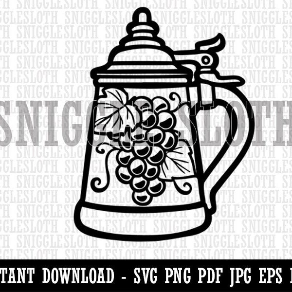 German Beer Stein Svg - Etsy