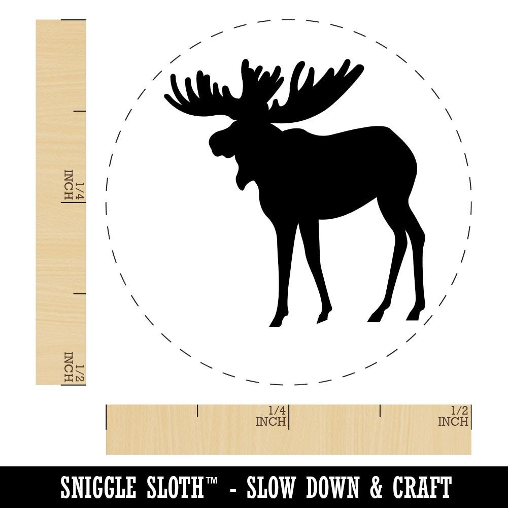 Moose Solid Rubber Stamp for Stamping Crafting Planners - Etsy
