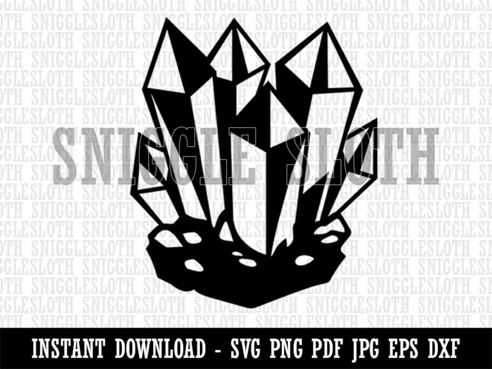 Crystal Geode Clipart Instant Digital Download SVG EPS PNG Pdf - Etsy