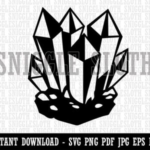 Crystal Geode Clipart Instant Digital Download SVG EPS PNG Pdf - Etsy