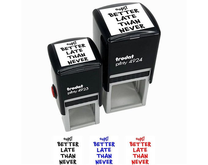 Snail Mail Stamp: Better Late Than Never, Handwritten, Happy Mail - Etsy