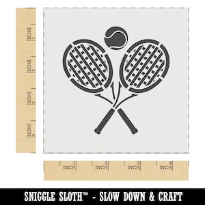 Tennis Rackets Crossed Ball Racquet Sports Wall Cookie DIY Craft ...
