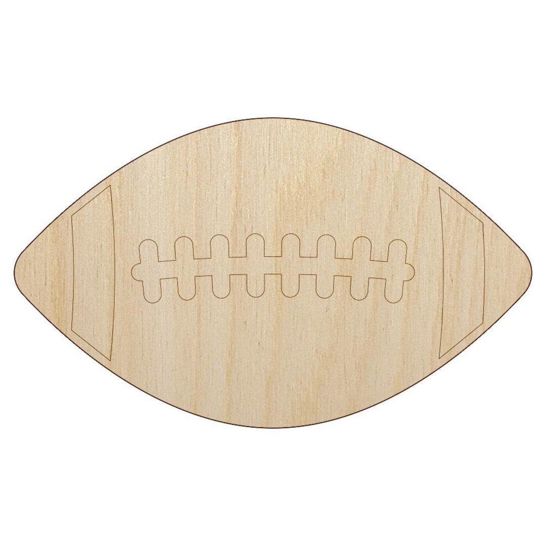 Football Sport Unfinished Wood Shape Piece Cutout for DIY - Etsy