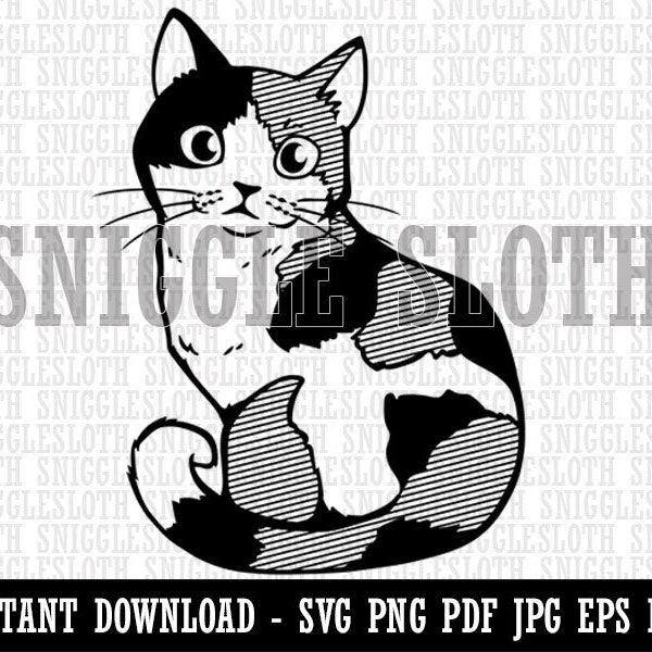 Calico Cat Art - Etsy