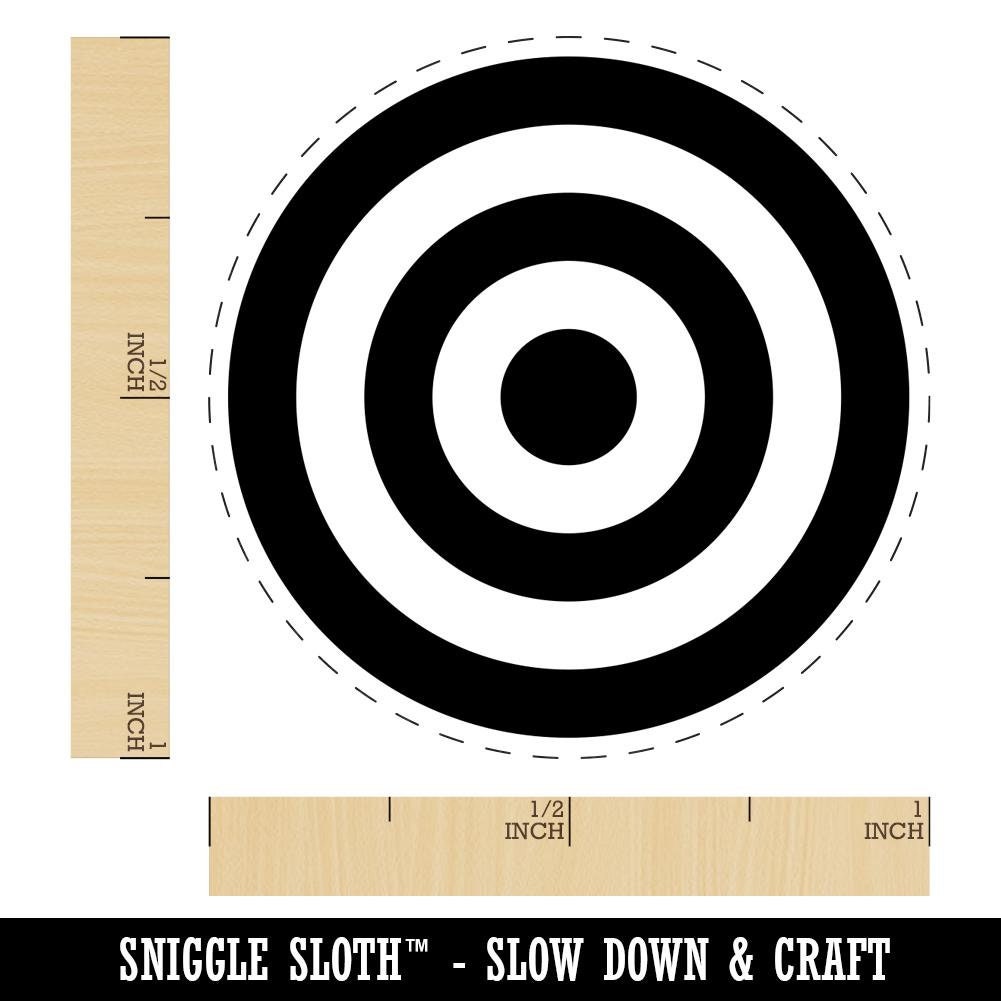 Bullseye Target Self-Inking Rubber Stamp for Stamping Crafting | Etsy