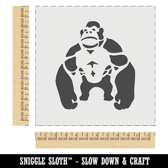 Angry Gorilla Stencil