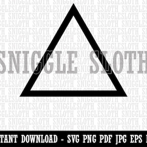 Triangle Border Outline Clipart Instant Digital Download SVG - Etsy