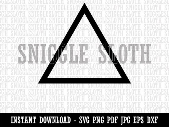 Triangle Border Outline Clipart Instant Digital Download SVG | Etsy