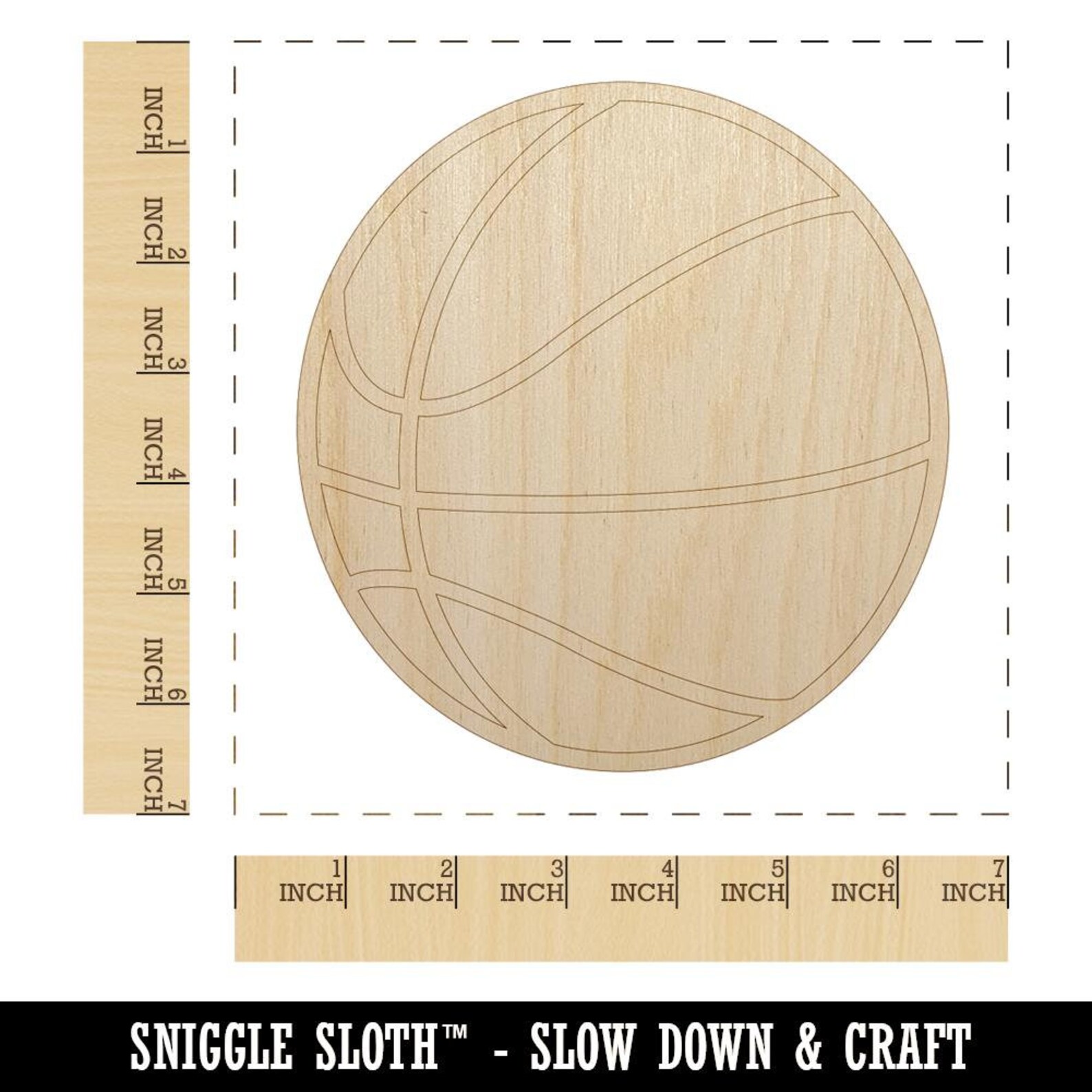 Basketball Sport Unfinished Wood Shape Piece Cutout for DIY - Etsy