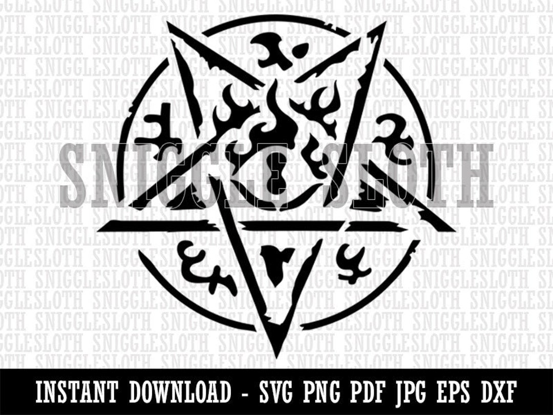 Cthulhu Elder Sign Eldritch Pentagram Clipart Digital Download SVG EPS ...