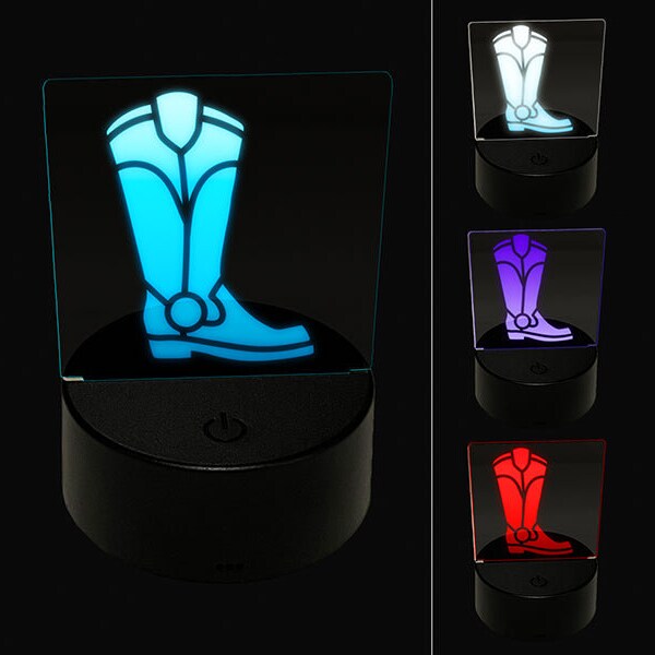 Cowboy Boot Lamp - Etsy