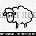 Sheep Doodle Clipart Instant Digital Download SVG EPS PNG Pdf Ai Dxf ...