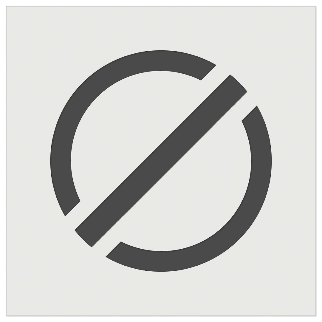 No Do Not Circle Solid Wall Cookie DIY Craft Reusable Stencil - Etsy