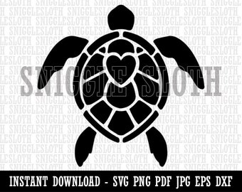 Turtle With Hearts on Shell Laser Cut Out Unfinished Wood - Etsy