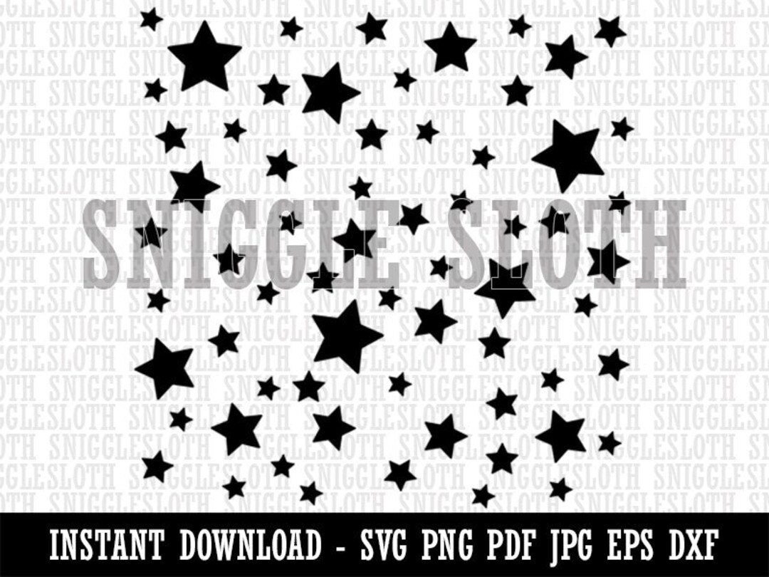 Cluster of Stars Clipart Instant Digital Download SVG EPS PNG Pdf Ai ...